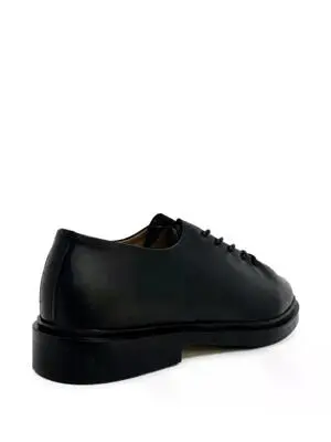 JACQUES SOLOVIÈRE PARIS Edouard Front-pleat Leather Derby Shoes