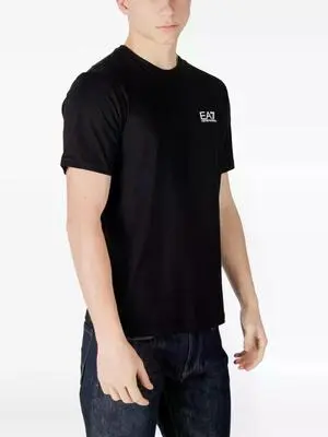 EA7 Logo-print Cotton T-shirt