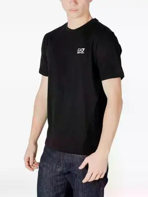 EA7 Logo-print Cotton T-shirt
