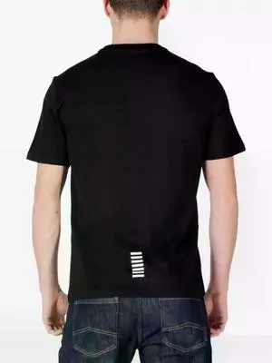 EA7 Logo-print Cotton T-shirt