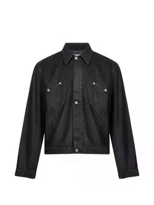 You Must Create Loft Waxed-finish Denim Jacket - Black