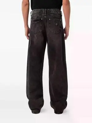 Philipp Plein Logo-patch Pattern-embellished Jeans