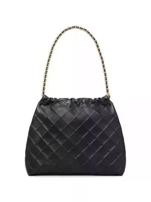 Tory Burch Fleming Quilted Leather Tote Bag