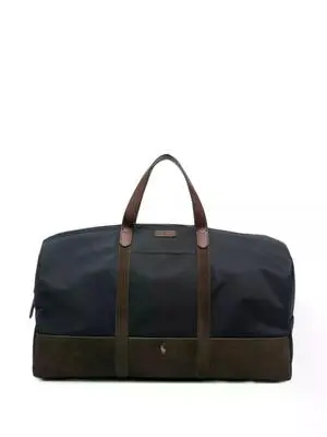 Polo Ralph Lauren Logo-embroidered Panelled Holdall Bag - Blue