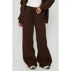 Princess Polly Verenah Wide Leg Sweatpants - Brown