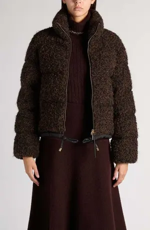 Moncler Remarquable Boucl Puffer Jacket - Brown