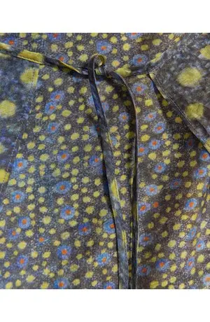 Mango Printed Overlay Midi Skirt