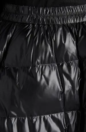 Moncler Quilted Recycled Nylon Midi Skirt
