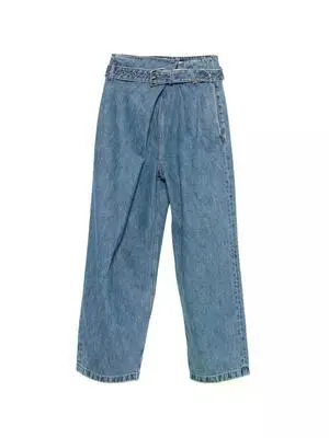 Loewe Belted Wrap-front Jeans
