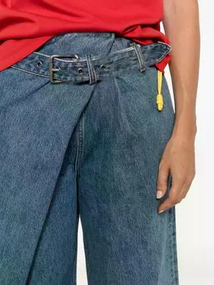 Loewe Belted Wrap-front Jeans