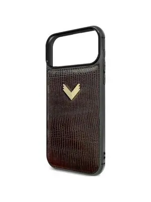 VELANTE Lizard-effect Leather Iphone 17 Pro Max Phone Case