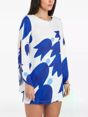 Themis Z Theano Sabra Split-sleeve Mini Dress