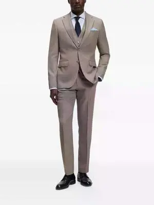BOSS Micro-patterned Spread-collar Shirt