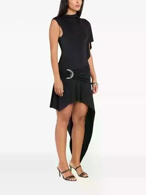 DE LA VALI Titan Asymmetric-hem Ruched Mini Dress