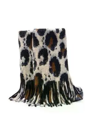 Casadei Leopard-print Fringed Boots