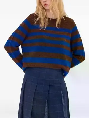 OTTOD'AME Striped Raglan-sleeve Knit