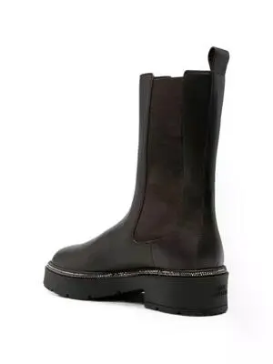 Rene Caovilla Crystal-embellished Chelsea Boots