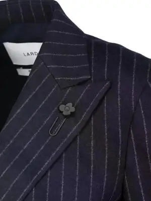 LARDINI Pinstripe Double-breasted Blazer