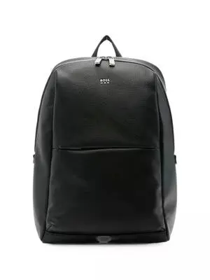 BOSS Pebbled Backpack - Black