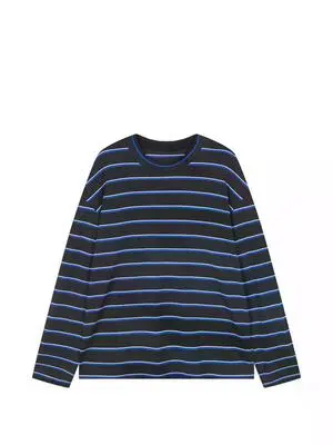 JNBY Stripe-print Long-sleeve T-shirt - Blue