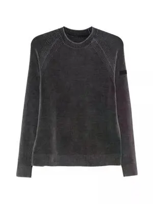 RRD Ribbed-knit Raglan-sleeve Sweater - Grey