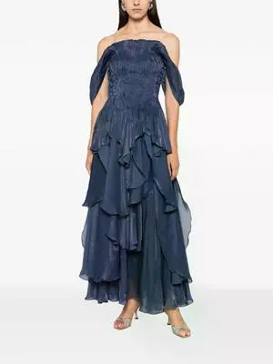 Aje Ruffled Off-shoulder Maxi Dress