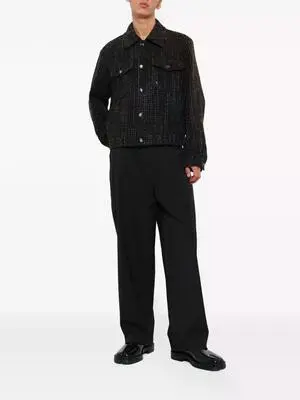 WOOYOUNGMI Tweed Trucker Jacket