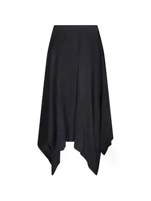 Yohji Yamamoto Draped Asymmetric Maxi Skirt