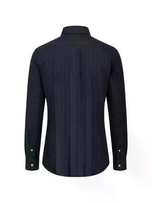 FRANZESE COLLECTION Pinstripe-pattern Long-sleeve Shirt
