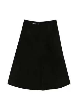 SUSANNE BOMMER A-line Zip-fastening Midi Skirt - Black