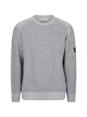 C.P. COMPANY Lens-detail Crew-neck Sweater - Grey