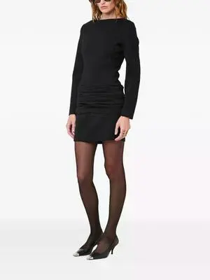 NICHOLAS Ruched Long-sleeves Mini Dress