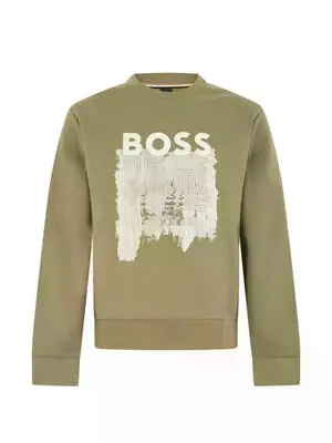 BOSS Logo-print Sweatshirt - Green
