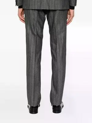Corneliani Herringbone Double-breasted Suit