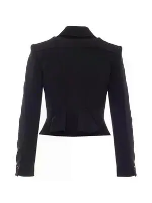 Elisabetta Franchi Double-breasted Ruffled Jacket