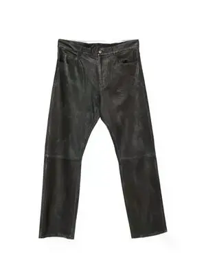 HAIKURE Blake Panelled Leather Trousers - Black