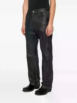 HAIKURE Blake Panelled Leather Trousers