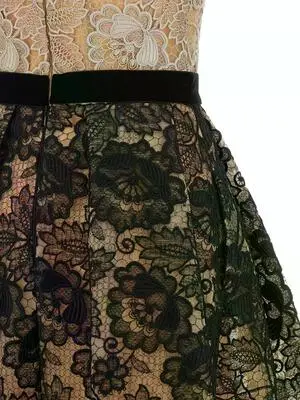 Elie Saab Floral-lace Strapless Maxi Dress