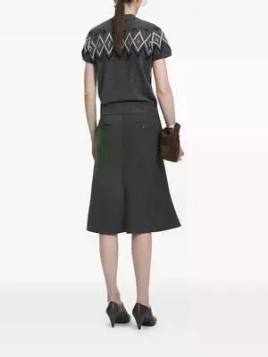 JNBY Geometric-jacquard Polo-collar Sweater