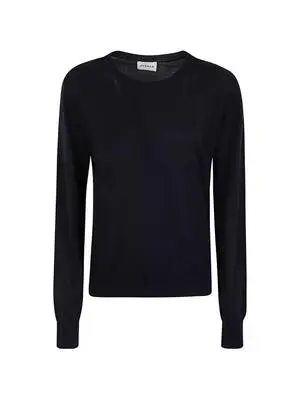 P.a.r.o.s.h Fine-knit Crew-neck Sweater - Blue