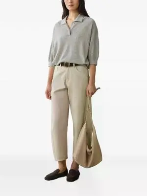 LESS Short-sleeve Polo Top