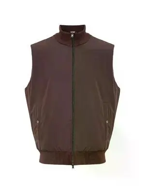 Herno Zip-up Ribbed-knit Gilet