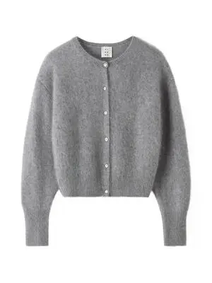 Almada Label Coco Brushed Cardigan - Grey