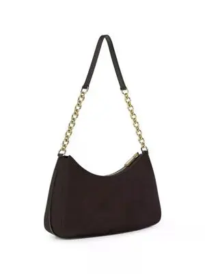 Michael Kors Nolita Medium Nubuck Chain Pochette - Brown