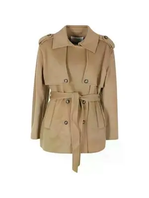 IVY OAK Iojunemarie Belted Double-breasted Coat - Brown