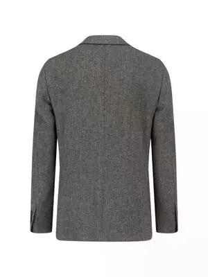 LARDINI X Sugar Herringbone-knit Notch-lapel Jacket