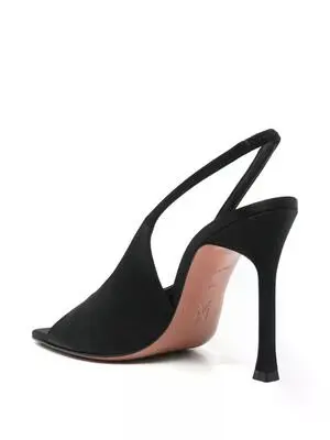 Amina Muaddi Alexa Sandals - Black
