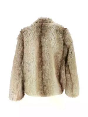 BULLY Faux-fur Buckled-collar Jacket