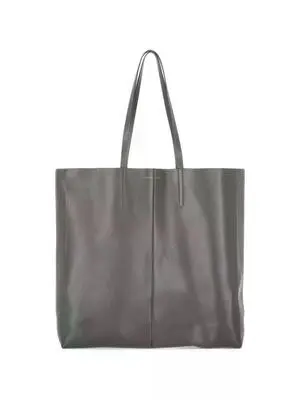 Carven Jean Logo-embossed Leather Tote Bag