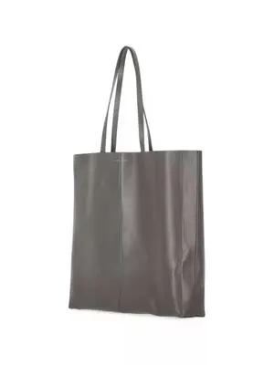 Carven Jean Logo-embossed Leather Tote Bag